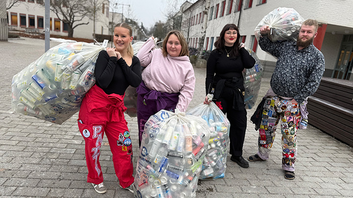 Nu får studenterna alla insamlade pantburkar - Nyheter - Örebro universitet